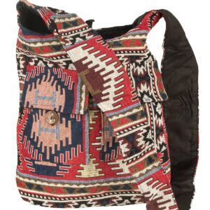 Tribe Azure Hobo Oversize Shoulder Bag Messenger Crossbody Aztec Purse Travel Shopping Beach Market Casual