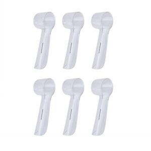 hsytek 6 pack toothbrush cover caps compatible with oral b braun replacement heads, fits for cross action brush heads and pro 1000 electric toothbrushes, convenient for travel and more sanitary