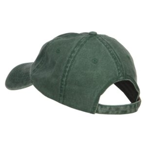 Irish Four Leaf Clover Embroidered Washed Cap - Dk Green OSFM