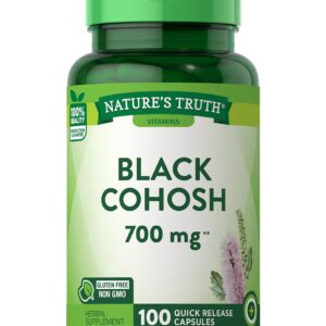 Nature's Truth Black Cohosh | 100 Capsules | Root Extract | Non-GMO, Gluten Free