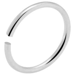 22 gauge (0.6mm) - 6mm diameter 925 sterling silver seamless continuous tiny hoop nose ring piercing body jewelry