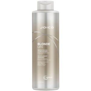 joico blonde life brightening conditioner | for blonde hair | illuminate hydration & softness | add softness & smoothness | sulfate free | with monoi & tamanu oil | 33.8 fl oz