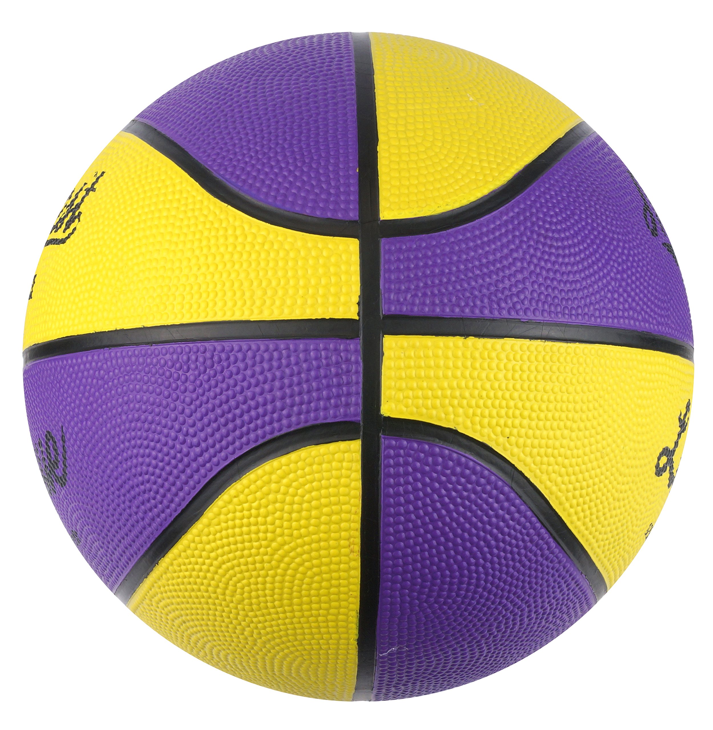 ND Sports Midwest Unisex's League Basketball, Yellow/Purple, Size 5