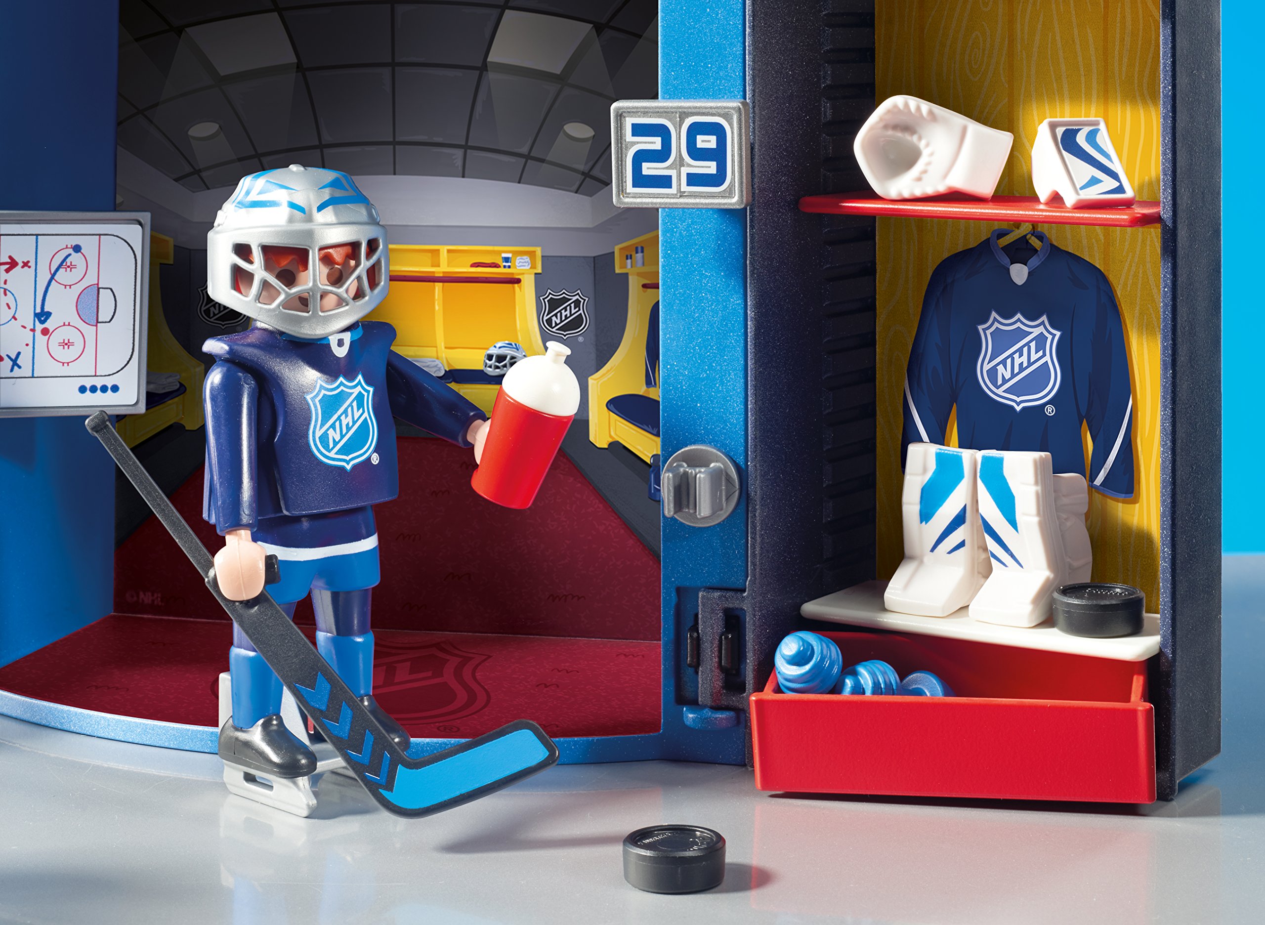 Playmobil NHL Locker Room Play Box, Blue