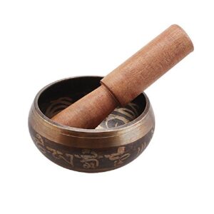 tibetan singing bowl with hand hammer buddhism yoga Meditation & body Relaxation (3")