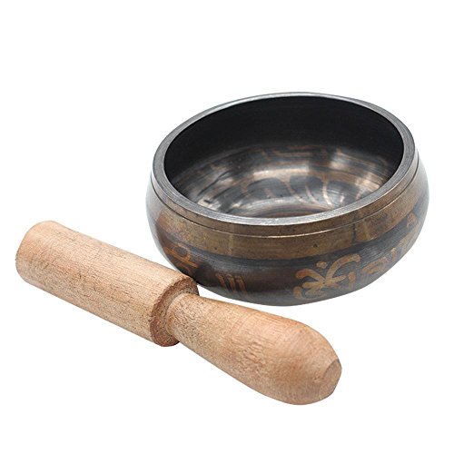 tibetan singing bowl with hand hammer buddhism yoga Meditation & body Relaxation (3")