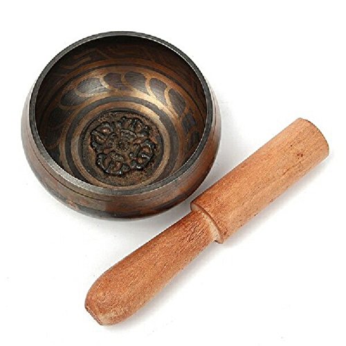 tibetan singing bowl with hand hammer buddhism yoga Meditation & body Relaxation (3")