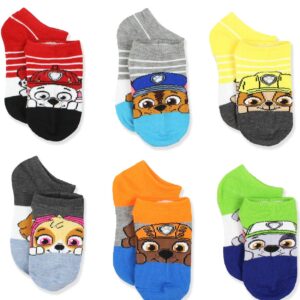 Nick Jr. Boys Girls 6 pack Socks (4-6 (Shoe: 7-10), Paw Patrol Multi)