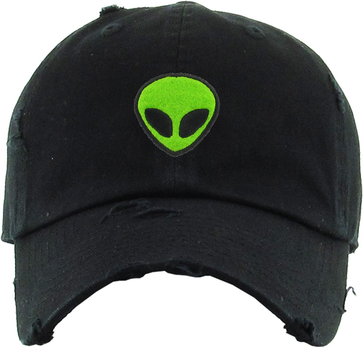 KBETHOS KBSV-042 BLK NASA Spaceship Alien Vintage Dad Hat Baseball Cap Polo Style Adjustable Unisex (One Size, Black Alien Vintage)