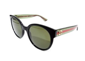 gucci womens women's gg0035s 54mm sunglasses, black