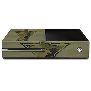 mightyskins skin compatible with microsoft xbox one - army star | protective, durable, and unique vinyl decal wrap cover | easy to apply, remove, and change styles | made in the usa