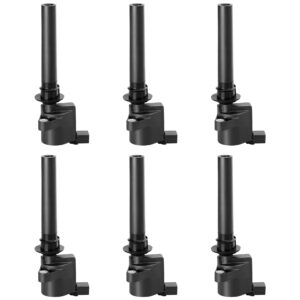 autosaver88 ignition coil 6-pack compatible with 2001-2008 ford escape five hundred freestyle taurus - mazda tribute - mercury mariner montego sable 3.0l v6