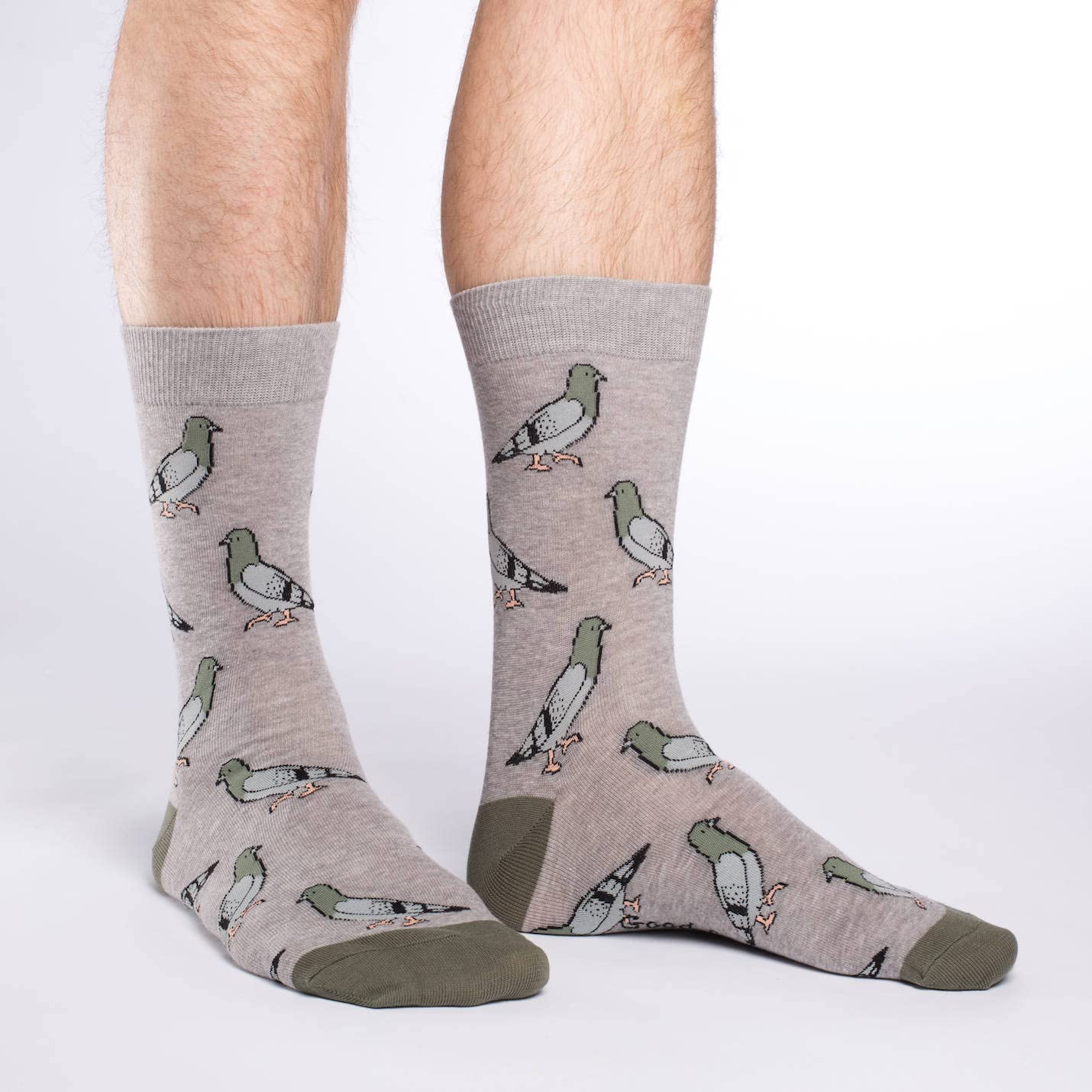 Good Luck Sock Men's Pigeon Socks, Adult, Shoe Size 7-12