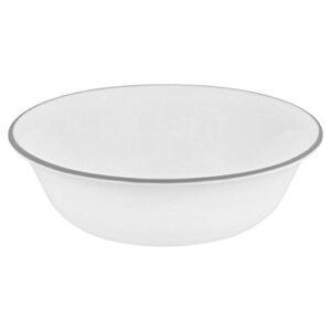 Corelle 1127003 Mystic Gray Chip & Break Resistant 12pc Dinner Set, Service for 4, Grey, 27.94 x 12.38 x 26.67 cm