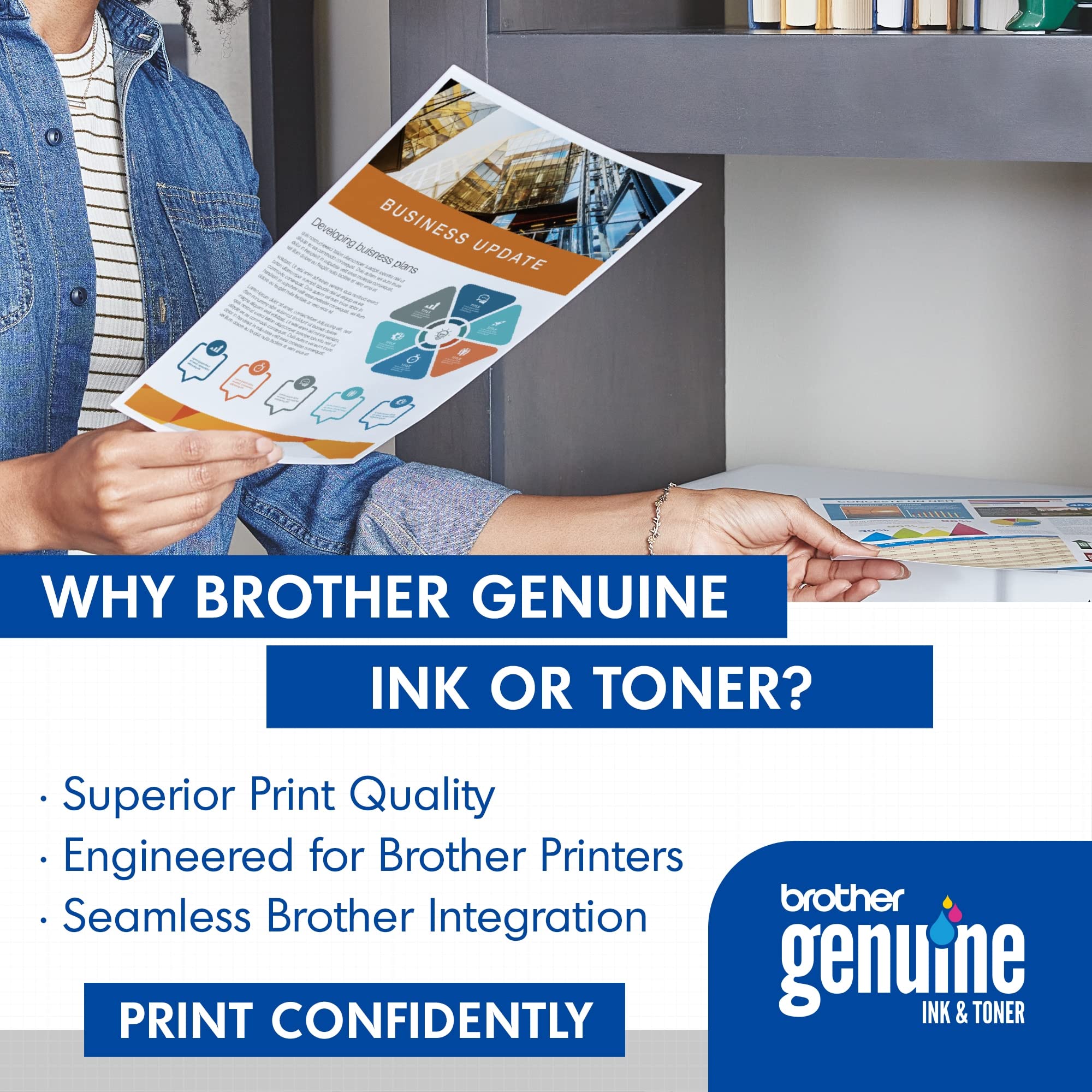 Brother Genuine Super High Yield Toner Cartridge, TN436M, Replacement Magenta Toner, Page Yield Up to 6,500 Pages, Amazon Dash Replenishment Cartridge, TN436