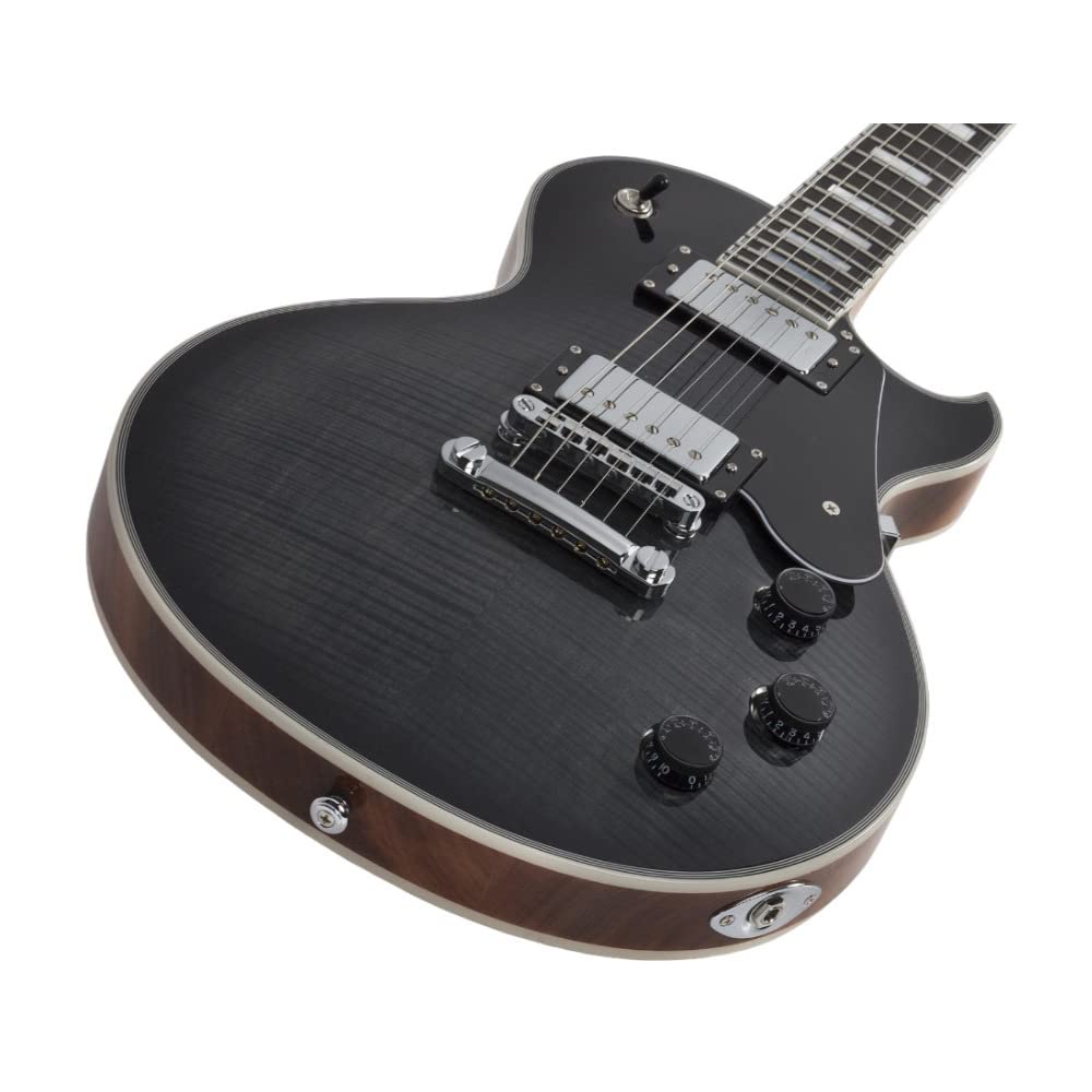 Schecter Solo-II Custom 6-String Electric Guitar (Trans Black Satin)