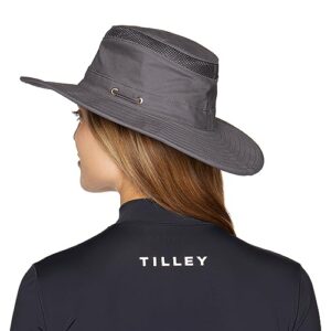 Tilley T4MO-1 Unisex Hiker's Hat (Grey, 7 3/8)