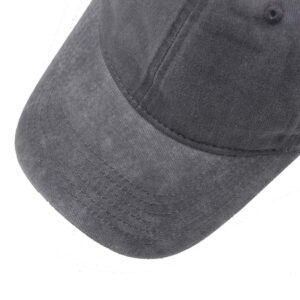 HH HOFNEN Men Women Washed Distressed Twill Baseball Cap Vintage Adjustable Dad Hat