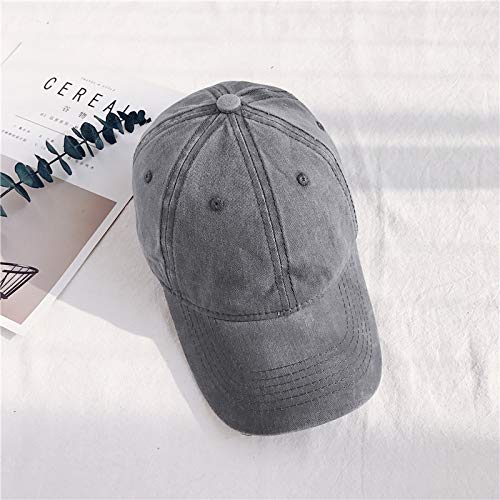 HH HOFNEN Men Women Washed Distressed Twill Baseball Cap Vintage Adjustable Dad Hat