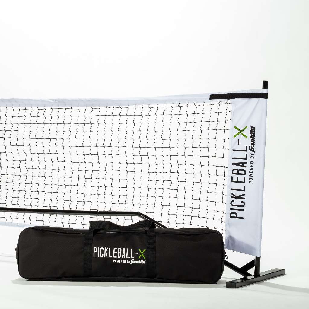 Franklin Sports Pickleball Net - Portable Outdoor Pickleball Net System - Official Regulation Size 22' Foot Pickleball Net with Travel Bag - Portable Pickleball Court Net for Official Size Court