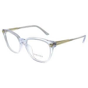 versace ve 3242a 148 transparent plastic round eyeglasses 54mm