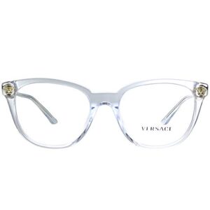 Versace VE 3242A 148 Transparent Plastic Round Eyeglasses 54mm