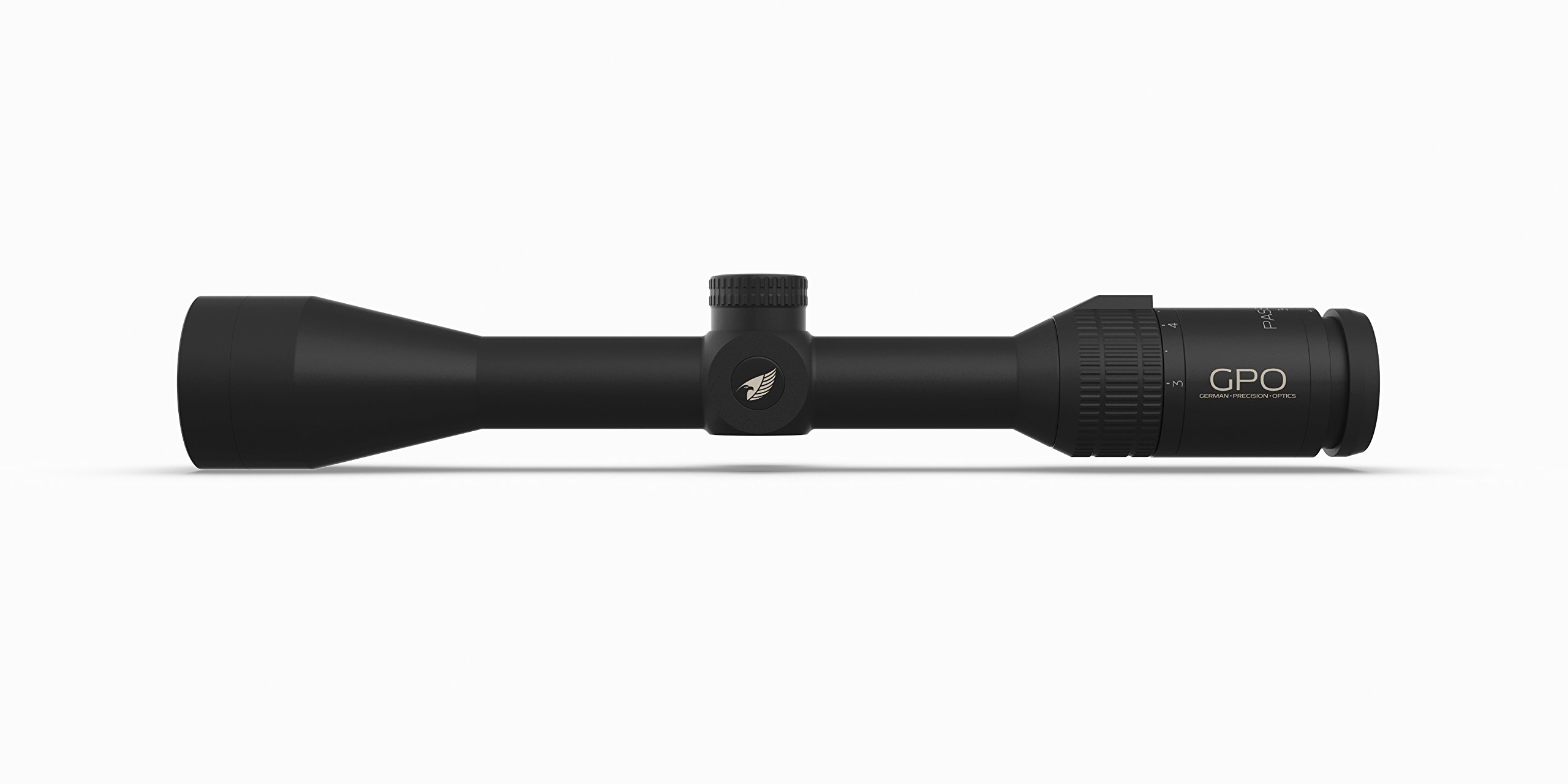 GPO Passion 3X Riflescope 3-9x42, 1" Tube, 1/4MOA, Plex Reticle - R310