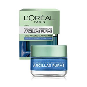 l’oréal paris pure-clay mask skincare pure-clay face mask with seaweed for redness and imperfections to clear & comfort, 1.7 oz.