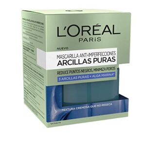 L’Oréal Paris Pure-Clay Mask Skincare Pure-Clay Face Mask with Seaweed for Redness and Imperfections to Clear & Comfort, 1.7 oz.