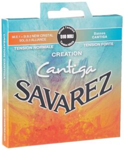 savarez création cantiga medium tension classical guitar strings set (stsav51-50479)