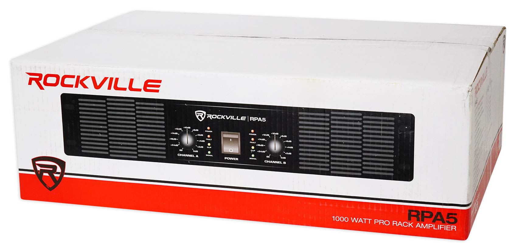 Rockville RPA5 1000w Peak / 400w RMS (200 x 2) 2 Channel Power Amplifier Pro/DJ Amp