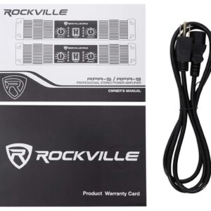 Rockville RPA5 1000w Peak / 400w RMS (200 x 2) 2 Channel Power Amplifier Pro/DJ Amp