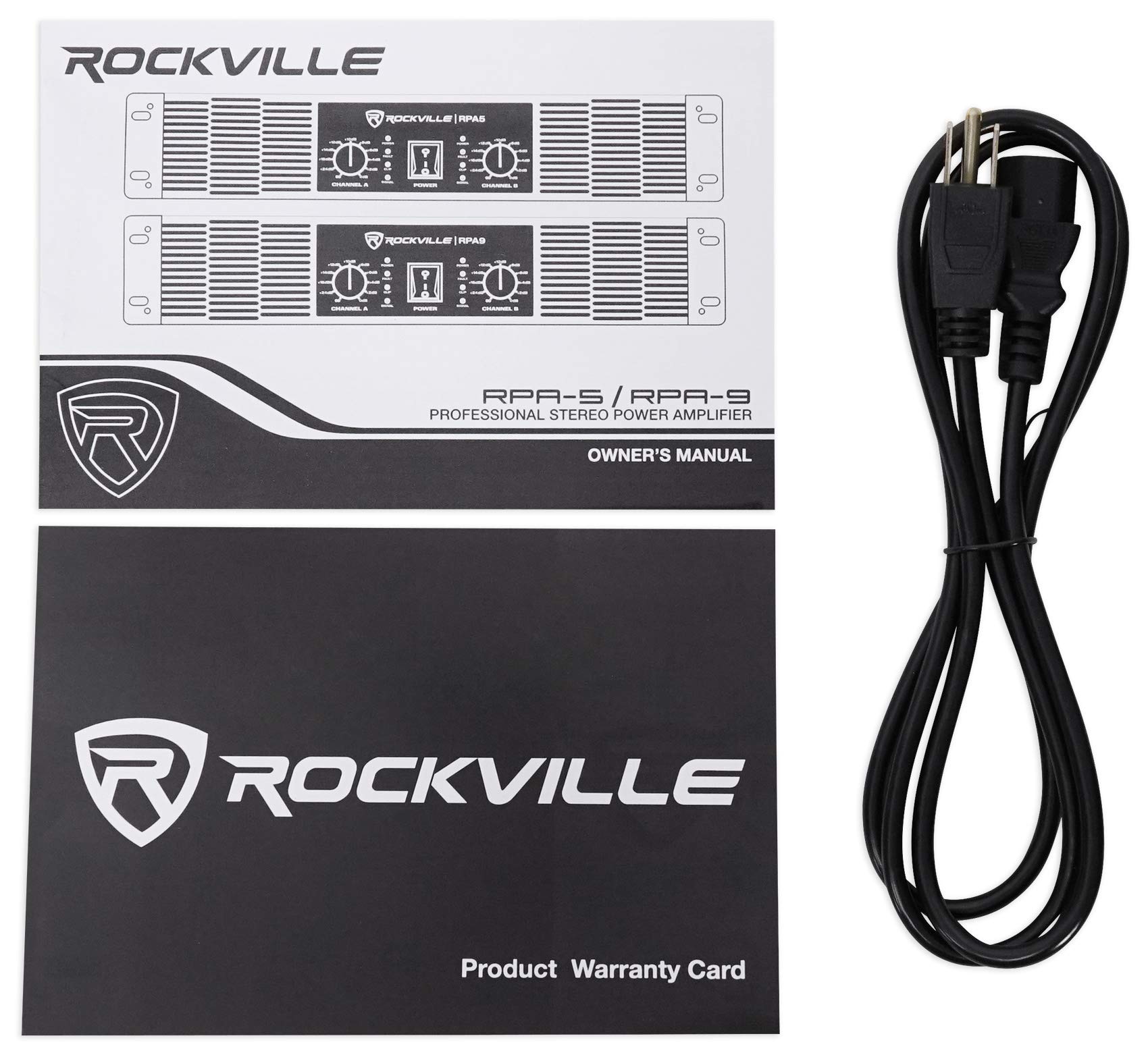 Rockville RPA5 1000w Peak / 400w RMS (200 x 2) 2 Channel Power Amplifier Pro/DJ Amp