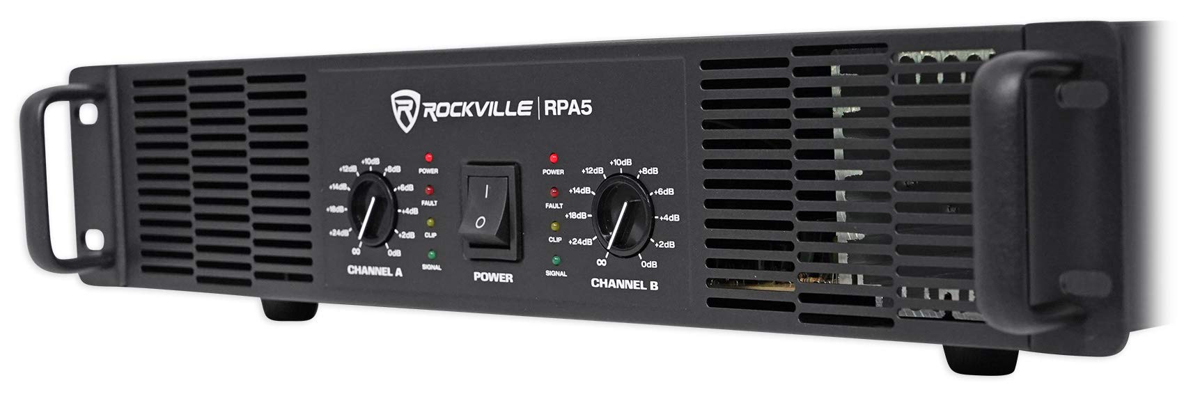 Rockville RPA5 1000w Peak / 400w RMS (200 x 2) 2 Channel Power Amplifier Pro/DJ Amp