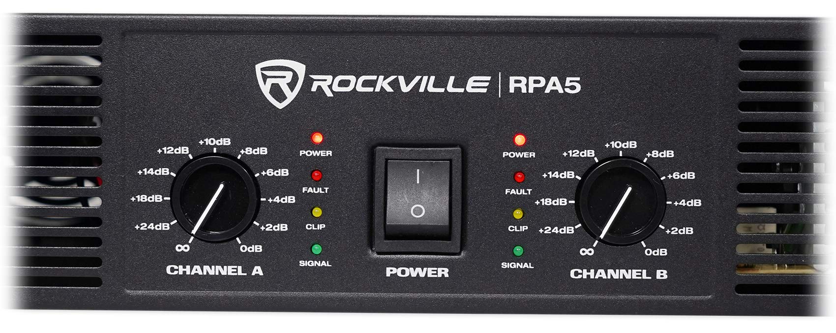 Rockville RPA5 1000w Peak / 400w RMS (200 x 2) 2 Channel Power Amplifier Pro/DJ Amp