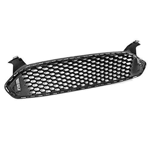 ZMAUTOPARTS Honeycomb Mesh Style Upper Hood Grille Grill Gloss Black For 2013-2016 Ford Fusion