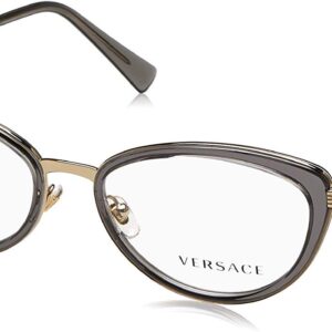 Versace VE1244-1399 Eyewear Frame PALE GOLD/GREY TRANSP W/DEMO LENS 53MM