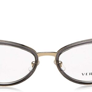 Versace VE1244-1399 Eyewear Frame PALE GOLD/GREY TRANSP W/DEMO LENS 53MM