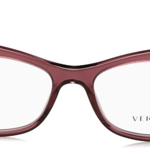 Versace VE 3224-5209 Eyeglasses,Transparent Violet w/Demo Lens, 54mm