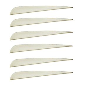 up100 100pcs 5 inch plastic arrow vane tpu fletching for diy arrow archery bow white