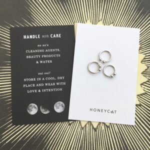 HONEYCAT Silver Ear Cuffs (set of 3) | Minimalist Delicate Jewelry (S)