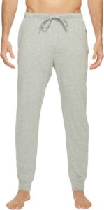 polo ralph lauren men's relaxed fit jersey jogger pants (andover heather/rugby royal polo player, small)