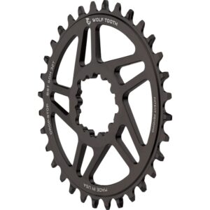 wolf tooth direct mount round mountain bike chainrings for sram cranks (28 tooth, drop-stop a, boost, mtb)