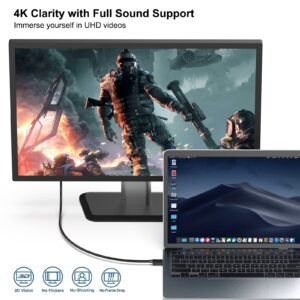 BENFEI USB C to DisplayPort 6 Feet Cable(8K@60Hz 4K@144Hz), USB Type-C to DP Adapter [Thunderbolt 3/4 Compatible] with iPhone 15 Pro/Max, MacBook Pro/Air 2023, iPad Pro, iMac, S23, XPS 17 and More