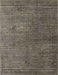 loloi javari charcoal/silver 5'-3" x 7'-4" area rug