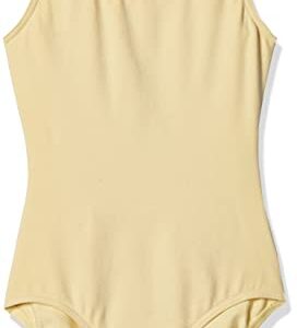 Capezio Girls' Big Classic High Tank Leotard, Butter, Medium