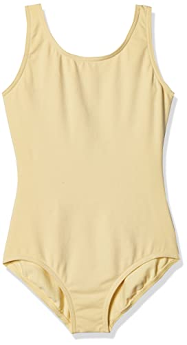 Capezio Girls' Big Classic High Tank Leotard, Butter, Medium