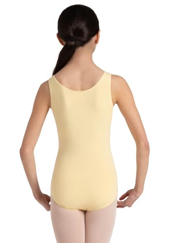 Capezio Girls' Big Classic High Tank Leotard, Butter, Medium