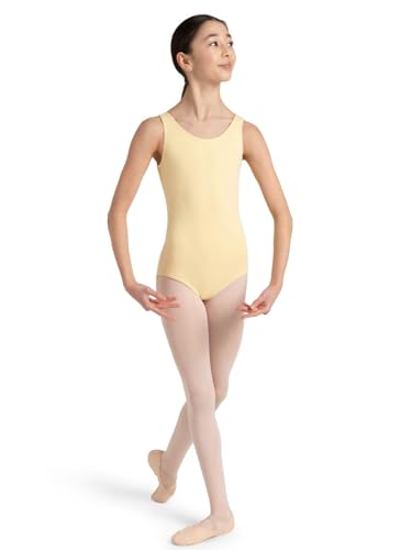 Capezio Girls' Big Classic High Tank Leotard, Butter, Medium