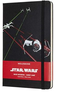 moleskine limited edition star wars notebook, hard cover, large (5" x 8.25") ruled/lined, 240 pages